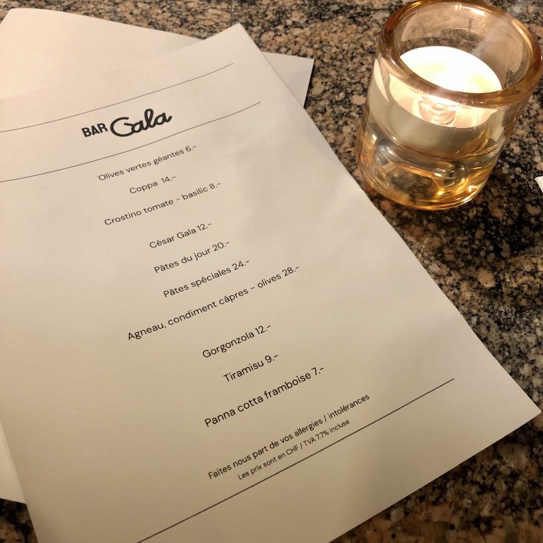 Bar Gala (Lausanne) – Quand est-ce qu'on mange?
